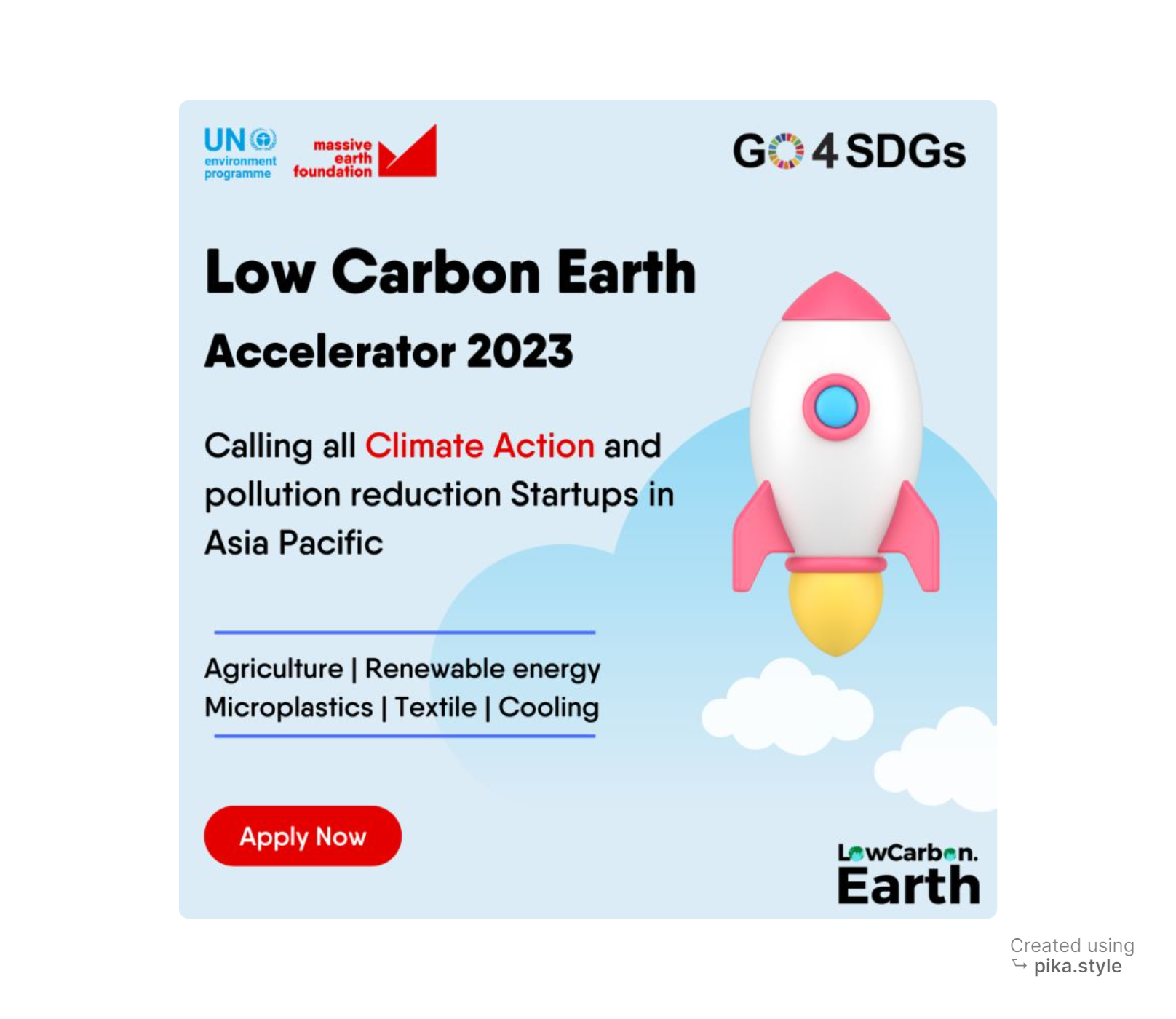 LowCarbon.Earth Accelerator launched by Massive Earth Foundation – Incubees
